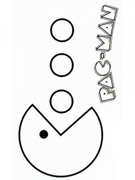 Pacman coloring pages