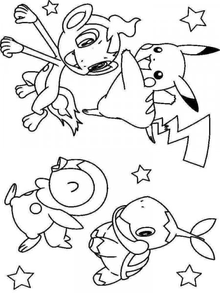 Pikachu coloring pages