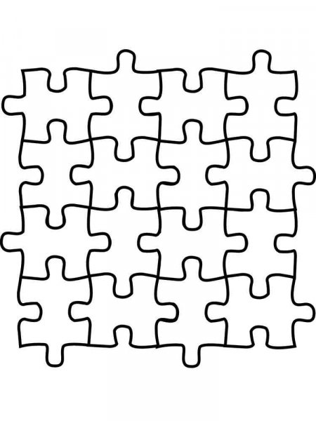 Puzzle coloring pages