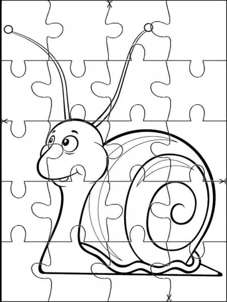 Puzzle coloring pages