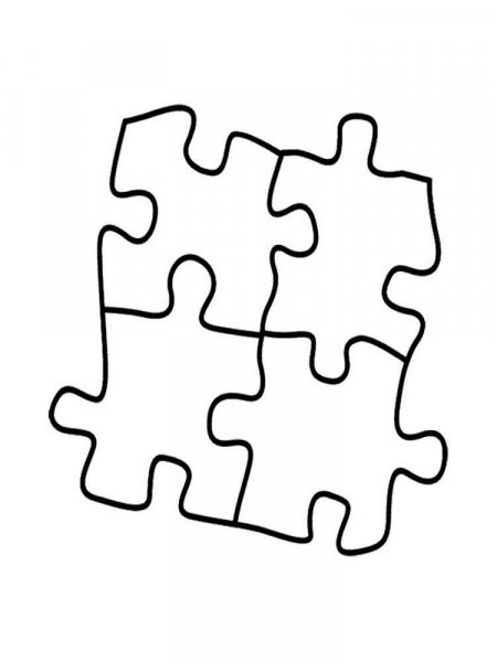 Puzzle coloring pages