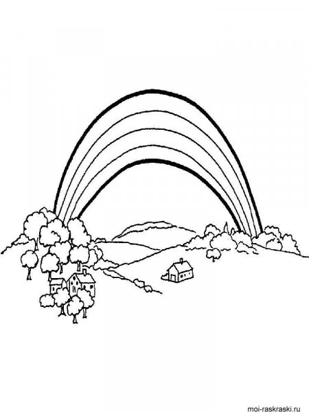 Rainbow coloring pages