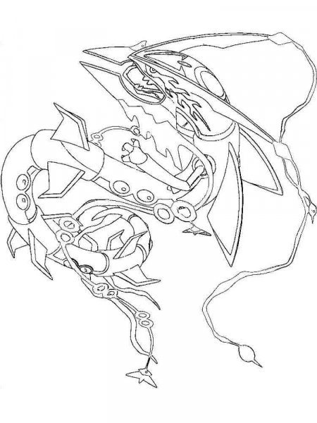 Rayquaza coloring pages