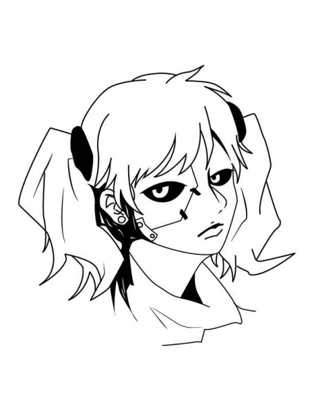 Sally Face coloring pages