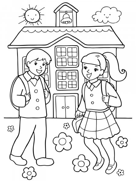 School coloring pages. Download and print School coloring pages.