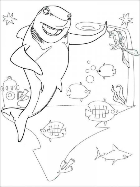 Shark Tale coloring pages