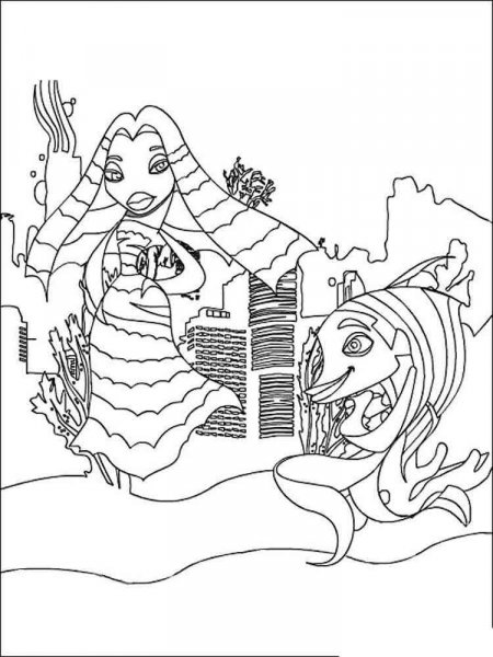 Shark Tale coloring pages