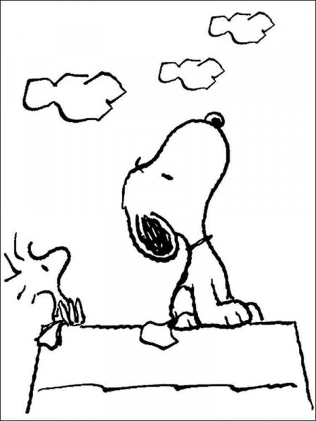 Snoopy coloring pages