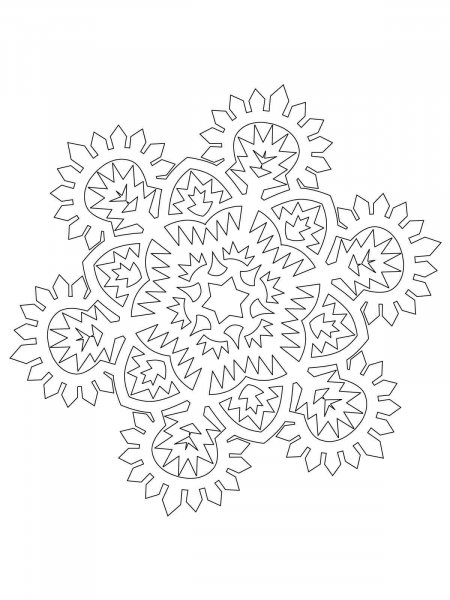 Snowflake coloring pages