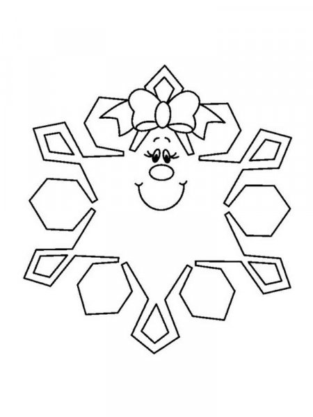 Snowflake coloring pages