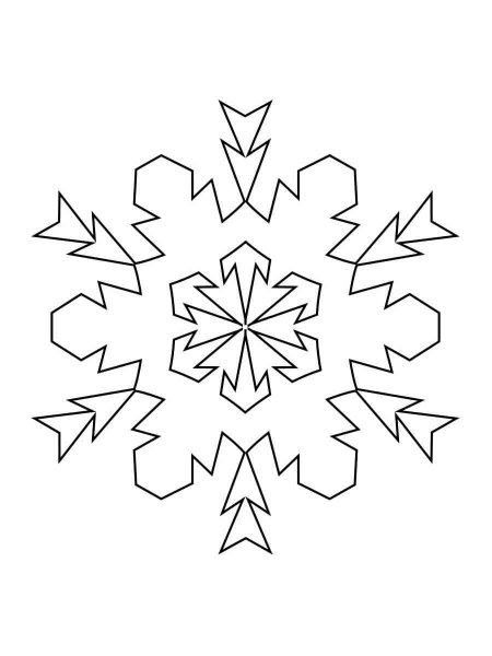 Snowflake coloring pages