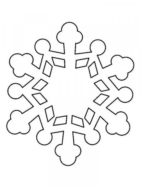 Snowflake coloring pages