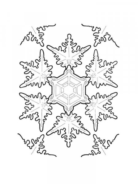 Snowflake coloring pages