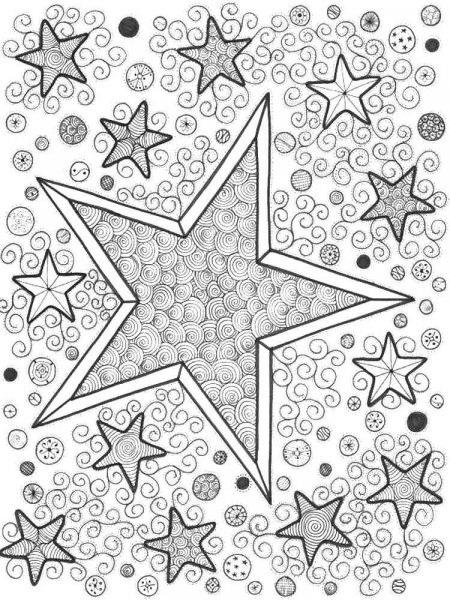 Star coloring pages