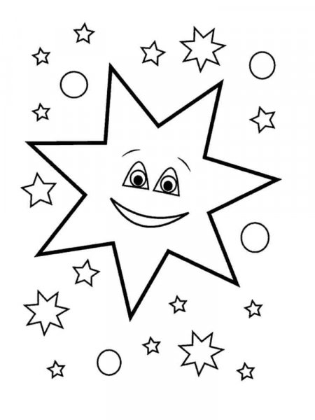 Star coloring pages