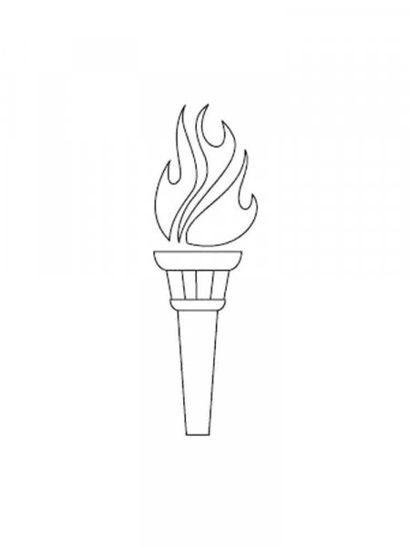 Torch coloring pages