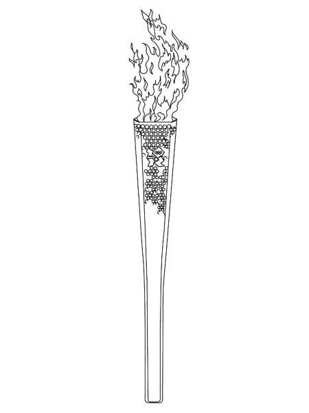 Torch coloring pages