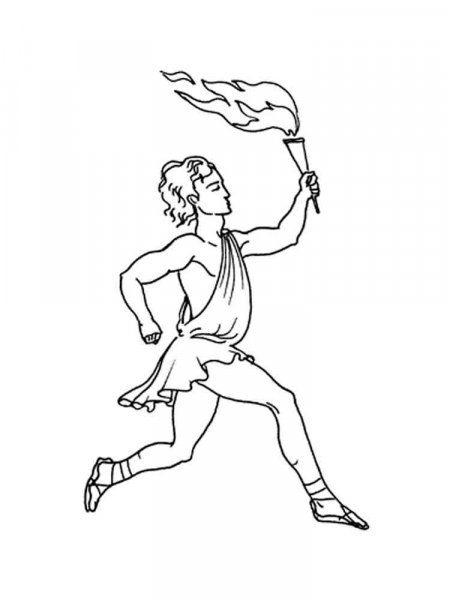 Torch coloring pages