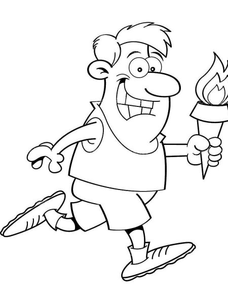 Torch coloring pages