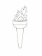 Torch coloring pages
