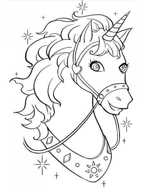 Unicorn coloring pages