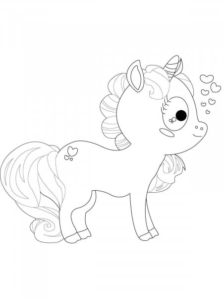 Unicorn coloring pages