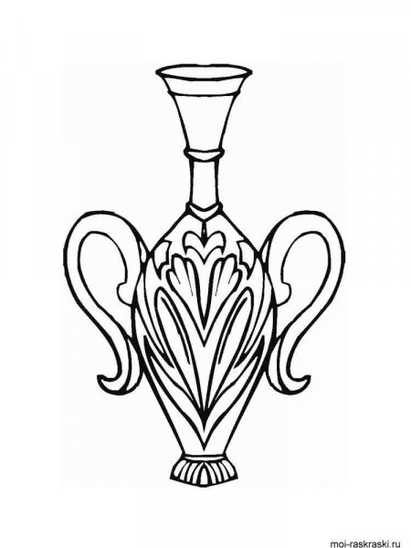 Vase coloring pages