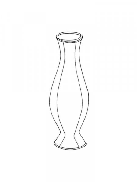 Vase coloring pages