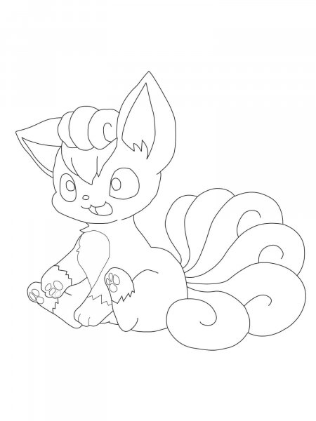 Vulpix coloring pages