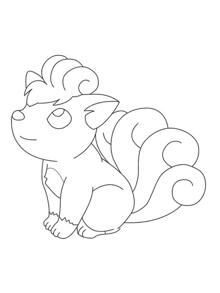Vulpix coloring pages