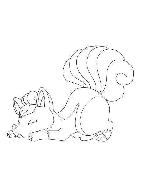 Vulpix coloring pages