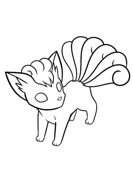 Vulpix coloring pages