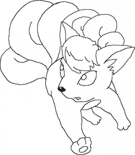 Vulpix coloring pages