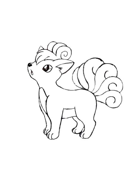 Vulpix coloring pages