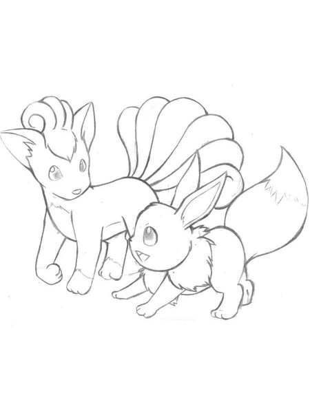Vulpix coloring pages