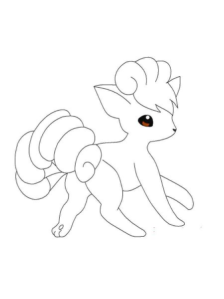Vulpix coloring pages