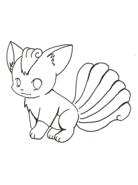 Vulpix coloring pages