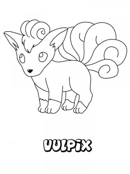 Vulpix coloring pages