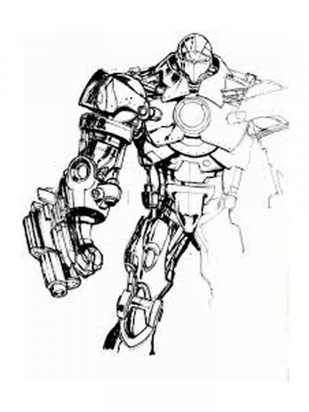 War Machine coloring pages