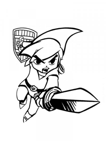 Zelda coloring pages