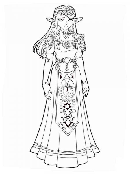 Zelda coloring pages