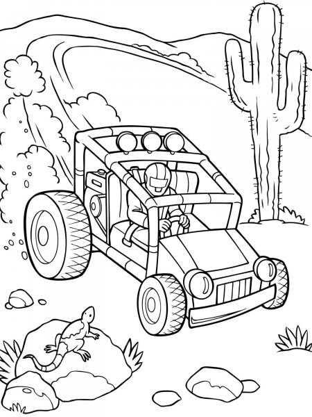 Buggy coloring pages