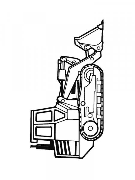Bulldozer coloring pages