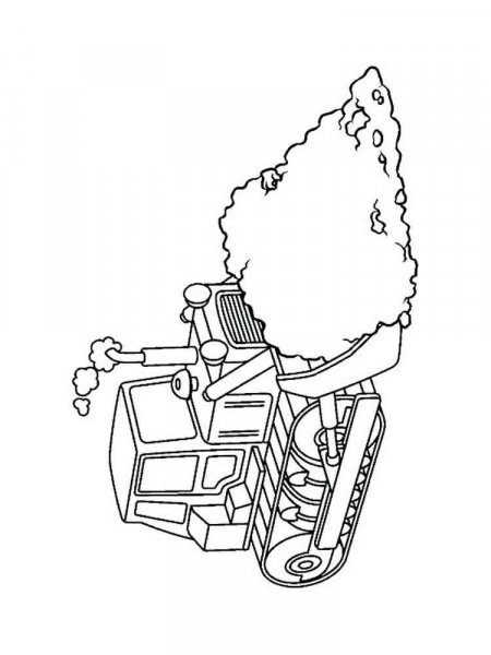 Bulldozer coloring pages