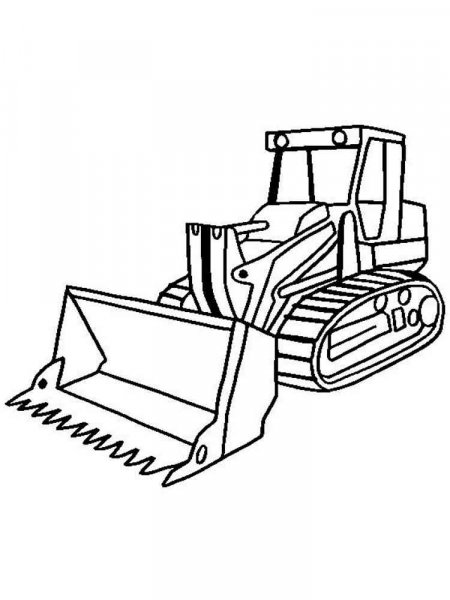 Bulldozer coloring pages