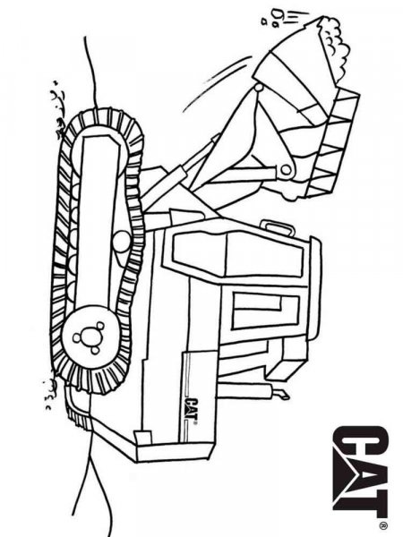 Bulldozer coloring pages