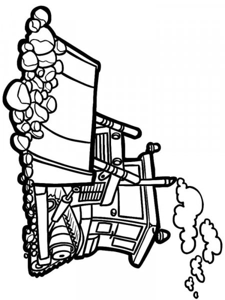 Bulldozer coloring pages