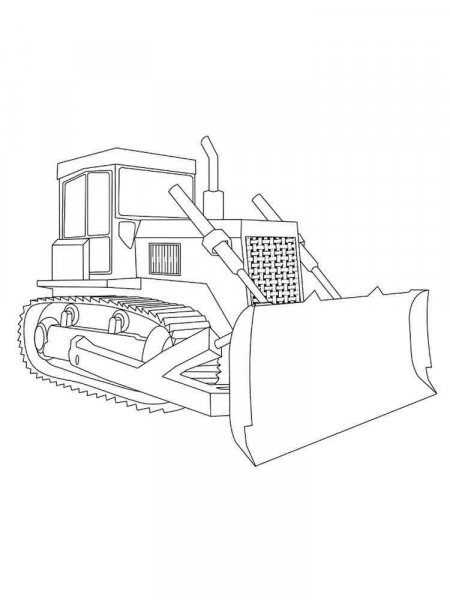Bulldozer coloring pages