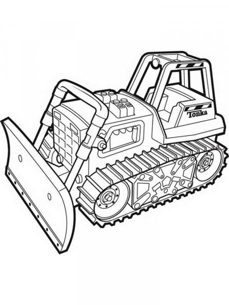 Bulldozer coloring pages
