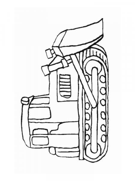 Bulldozer coloring pages